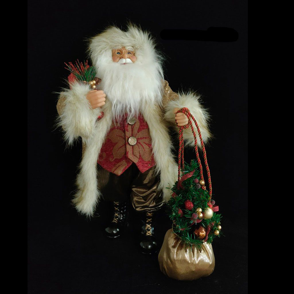 Buy 60cm Standing Red/ Gold Santa in Australia | Real Christmas Trees