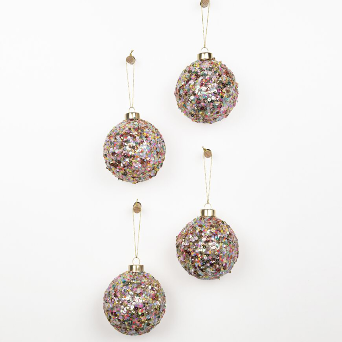 Buy Wanderlust Sequin Hanging Baubles 8cm 4 pc in Australia | Real ...
