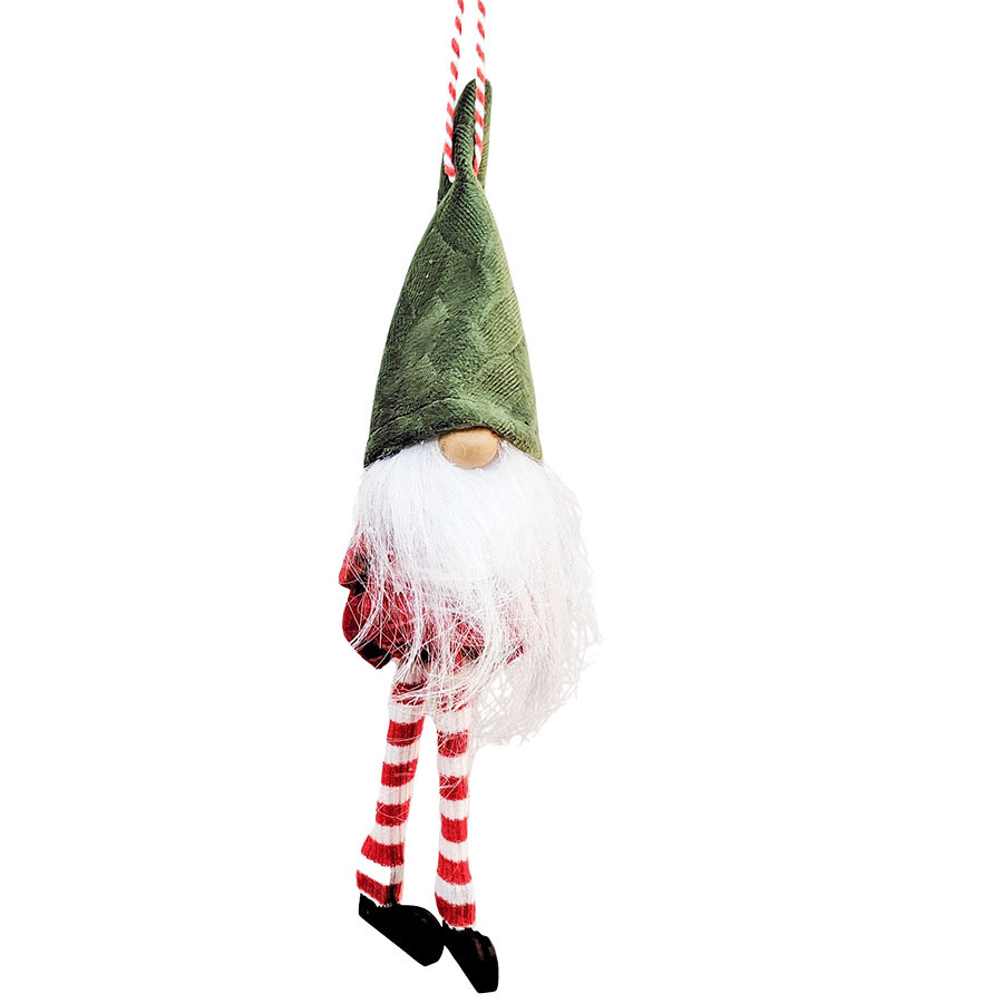 Buy Long Tomte Hanging Christmas Decoration Green in Australia | Real ...